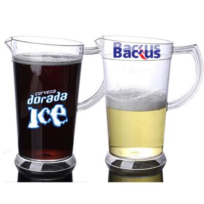 China Custom Logo Plastic Beer Pitcher Cooler 1600ml BPA Free for sale