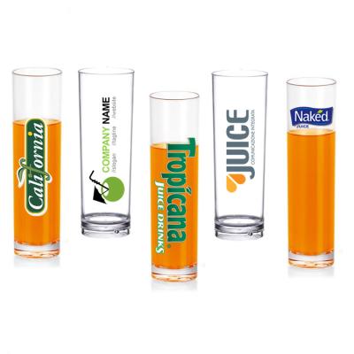 China Reusable Polystyrene Plastic Hi Ball Glasses 210ml For Weddings Parties for sale