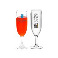 China Premium Recyclable Plastic Champagne Glasses 180ml 6oz Unbreakable for sale
