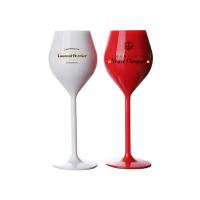 China Shatterproof Plastic Veuve Clicquot Champagne Flutes Acrylic Champagne Glasses for sale