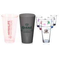 China Party Plastic Beer Glasses Pilsner Mugs Biodegradable OEM ODM for sale