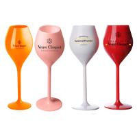 China Shatterproof Plastic Veuve Clicquot Champagne Flutes Acrylic Champagne Glasses for sale