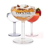 China Food Grade Plastic Martini Glasses 14oz 400ml Margarita Plastic Coupe Glasses for sale