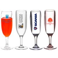 China Dishwasher Safe Plastic Champagne Glasses Customized Color Unbreakable Champagne Flutes for sale
