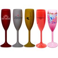 China Biodegradable PLA 5.5Oz Tritan Plastic Champagne Flutes Glass Drinkware for sale