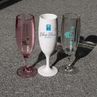 China Dishwasher Safe Plastic Champagne Glasses Customized Color Unbreakable Champagne Flutes for sale