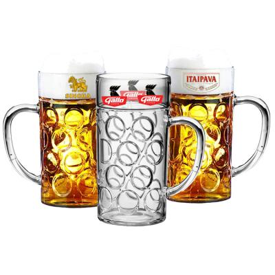 China 43oz Large Plastic Beer Glass 2 Pints Plastic Beer Stein Shatterproof for sale