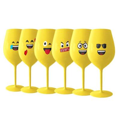 China Tritan Santero 958 Reusable Plastic Wine Glasses BPA Free For Indoor Outdoor Shatterproof for sale