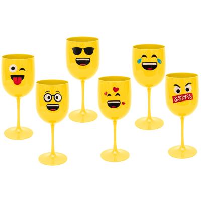 China Reusable Branded Wine Accessories Santero 958 Plastic Wine Goblets for sale