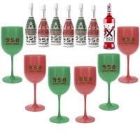 China Reusable Branded Wine Accessories Santero 958 Plastic Wine Goblets for sale