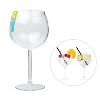 China Clear Reusable Plastic Wine Glasses Cocktail Plastic Gin Balloon Home Picnics BBQ for sale