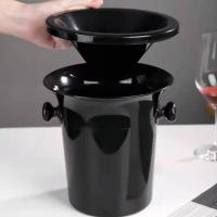 China Polypropylene Plastic Wine Tasting Spittoon Bucket 3.7L 2L for sale