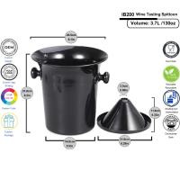 China Polypropylene Plastic Wine Tasting Spittoon Bucket 3.7L 2L for sale