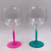 China Clear Reusable Plastic Wine Glasses Cocktail Plastic Gin Balloon Home Picnics BBQ for sale