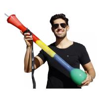 China Novelty Long Neck Party Yard Cups Cold Drinking Plastic Slush Cup for sale