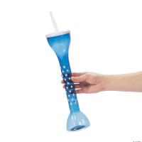 China PET Party Yard Cups With Lids And Straws Luau Plastic Yard Glasses For Party Event for sale