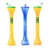 China PET Party Yard Cups With Lids And Straws Luau Plastic Yard Glasses For Party Event for sale