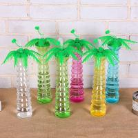 China Palm Tree Party Yard Cups Drinking Bottle With Straw 0.5L for sale
