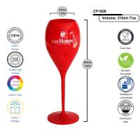 China G.H. Mumm Polycarbonate Tulip Champagne Glasses Flutes Limited Edition for sale