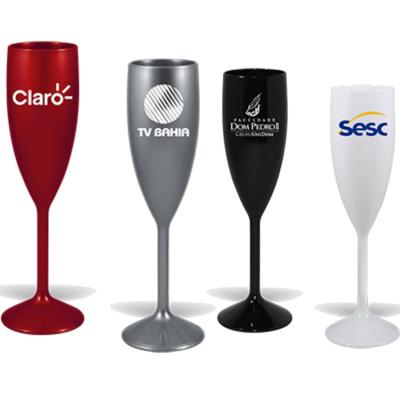 China Biodegradable PLA 5.5Oz Tritan Plastic Champagne Flutes Glass Drinkware for sale