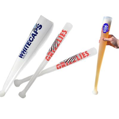 China Frosted Plastic Baseball Bat Beer Cup Original Baseball Bat Shaped for sale