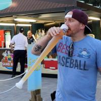 China Frosted Plastic Baseball Bat Beer Cup Original Baseball Bat Shaped for sale