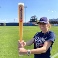 China Frosted Plastic Baseball Bat Beer Cup Original Baseball Bat Shaped for sale