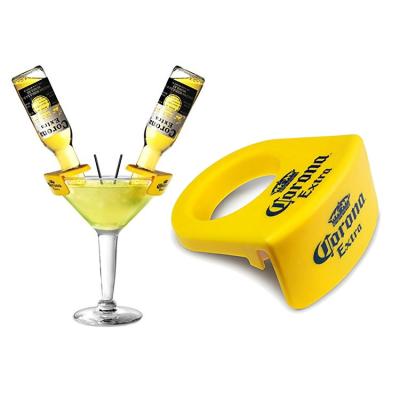 China Slanted CoronaRitas Margarita Beer Holders CoronaRita Clip For Martini Glasses for sale
