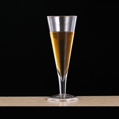 China Reusable Plastic Vintage Tequila Glasses Galliano Liqueur Acrylic Flute Glasses for sale