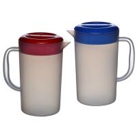 China Large Capacity Plastic Beer Pitcher Heat Resistant Plastic Water Jug With Lid 70oz for sale