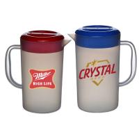 China Large Capacity Plastic Beer Pitcher Heat Resistant Plastic Water Jug With Lid 70oz for sale