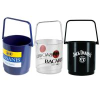 China Vintage Plastic Bacardi Champagne Cooler Bucket Smirnoff French Champagne Bucket for sale