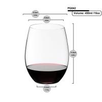 China 16 Ounce Acrylic Stemless Wine Glass Pink Leopard Unbreakable Drink Glasses for sale
