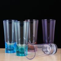 China Stackable Hi Ball Plastic Tumbler Glasses Colorful Unbreakable SAN Vodka Shot Glasses for sale