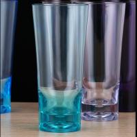 China Stackable Hi Ball Plastic Tumbler Glasses Colorful Unbreakable SAN Vodka Shot Glasses for sale