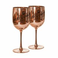 China Rose Gold Plating Moet & Chandon Branded Wine Accessories Acrylic Champagne Glasses Flutes for sale