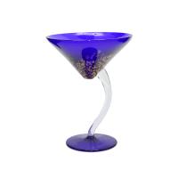 China Curved Stem Plastic Martini Glasses Bacardi Polycarbonate Cocktail Glasses for sale