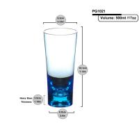 China Stackable Hi Ball Plastic Tumbler Glasses Colorful Unbreakable SAN Vodka Shot Glasses for sale