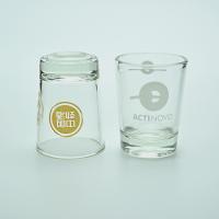 China 1oz Plastic Whisky Glasses With Heavy Base Clear Plastic Shot Cups for sale