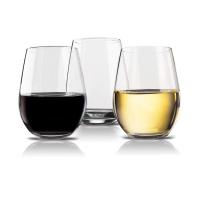 China PET Tritan Stemless Reusable Plastic Wine Glasses Personalized Unbreakable for sale