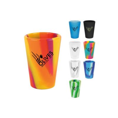 China 1.5oz Silicone Shot Glasses Shatterproof Opaque Silicone SiliPint Whisky Shot Glass for sale