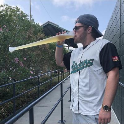 China OEM Branded Wine Accessories MLB Official Long Baseball Bat Beer Glasses for sale
