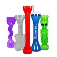 China Food Grade Alien Yard Cups Shatterproof Plastic Yard Glass Dishwasher Safe for sale
