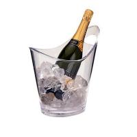China Piper Heidsieck Vintage Plastic Champagne Ice Bucket Red Purple Transparent 1980s for sale