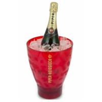 China Piper Heidsieck Vintage Plastic Champagne Ice Bucket Red Purple Transparent 1980s for sale