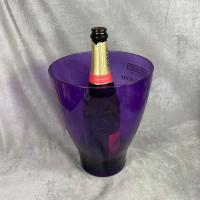 China Piper Heidsieck Vintage Plastic Champagne Ice Bucket Red Purple Transparent 1980s for sale