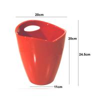 China Smirnoff Vodka Red Plastic Champagne Ice Bucket Bar Beer Cooler Bucket for sale