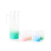 China Sugar & Cloth Ombre Plastic Beer Pitcher Jug Food Grade PP PS for sale