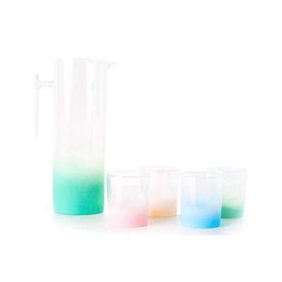 China Sugar & Cloth Ombre Plastic Beer Pitcher Jug Food Grade PP PS for sale