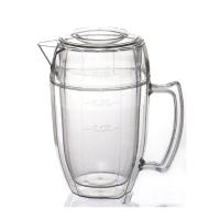 China 2L Double Wall Water Pitcher With Lid Covered Airtight Milk Juice Pitcher Plastic for sale
